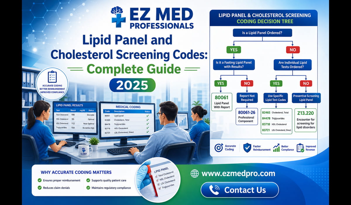 Lipid Panel and Cholesterol Screening Codes: Complete Guide 2025 - EZ MED